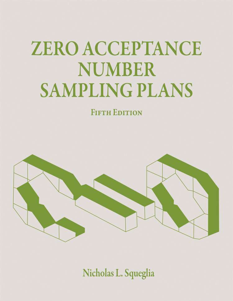 Zero Acceptance Number Sampling Plans, Fifth Edition | ASQ